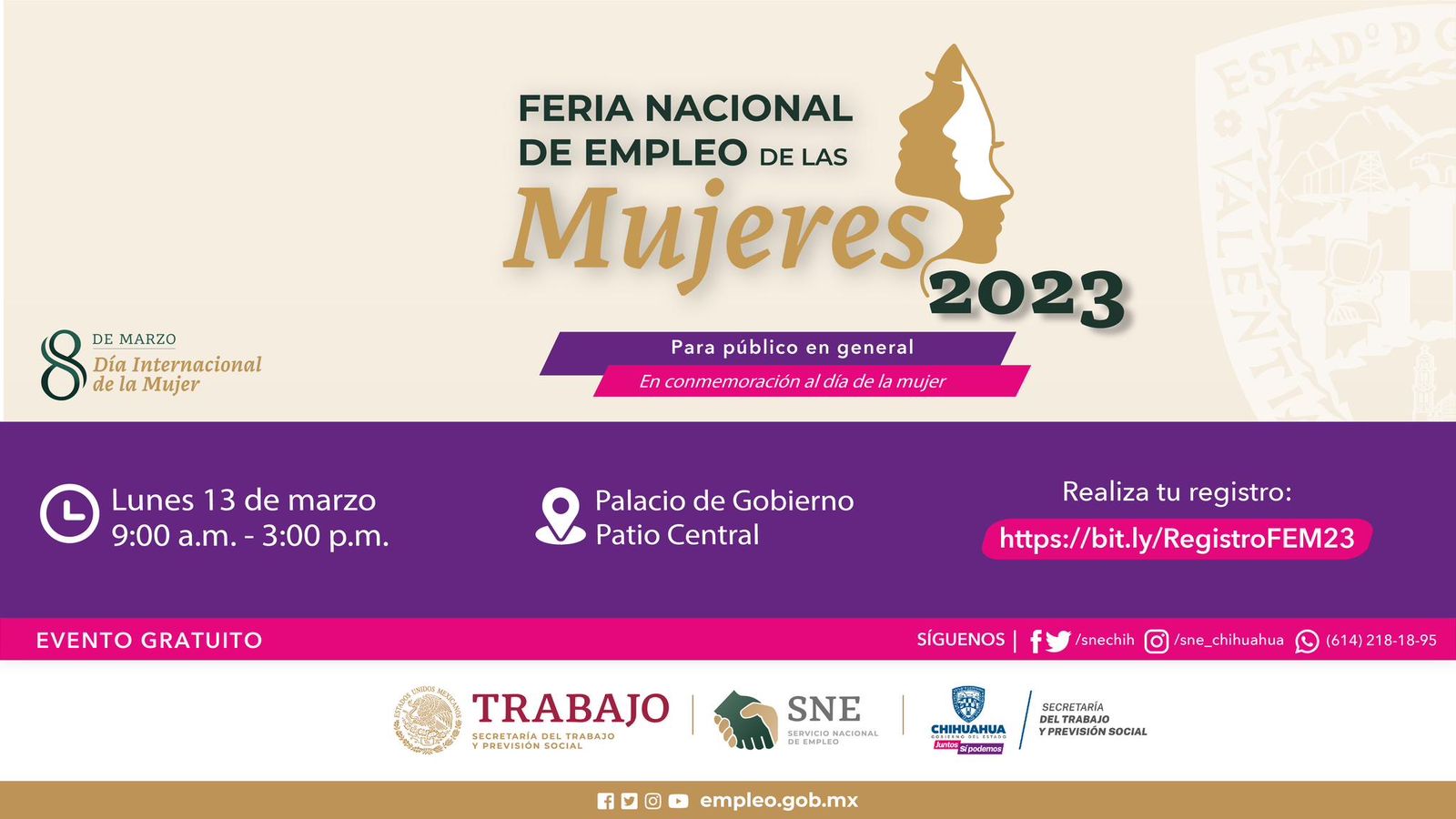 Invita STPS a Feria de Empleo de las Mujeres | Portal Gubernamental del Estado de Chihuahua